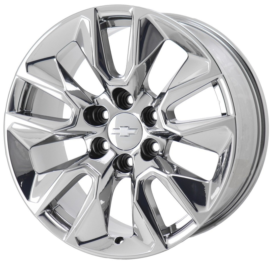 20" CHEVROLET SILVERADO 1500 PVD BRIGHT CHROME-C WHEELS RIMS FACTORY ...