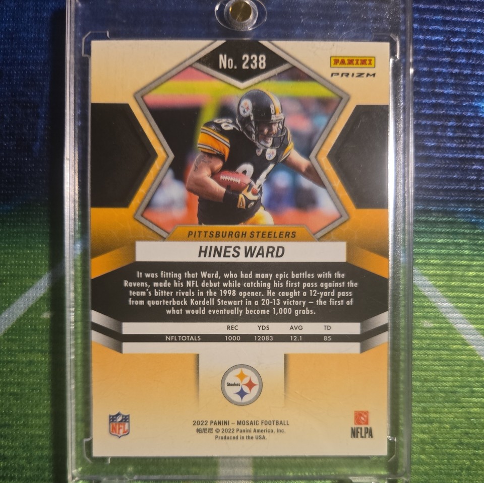2022 Panini Mosaic Hines Ward Genesis Prizm SSP #238 Pittsburgh ...