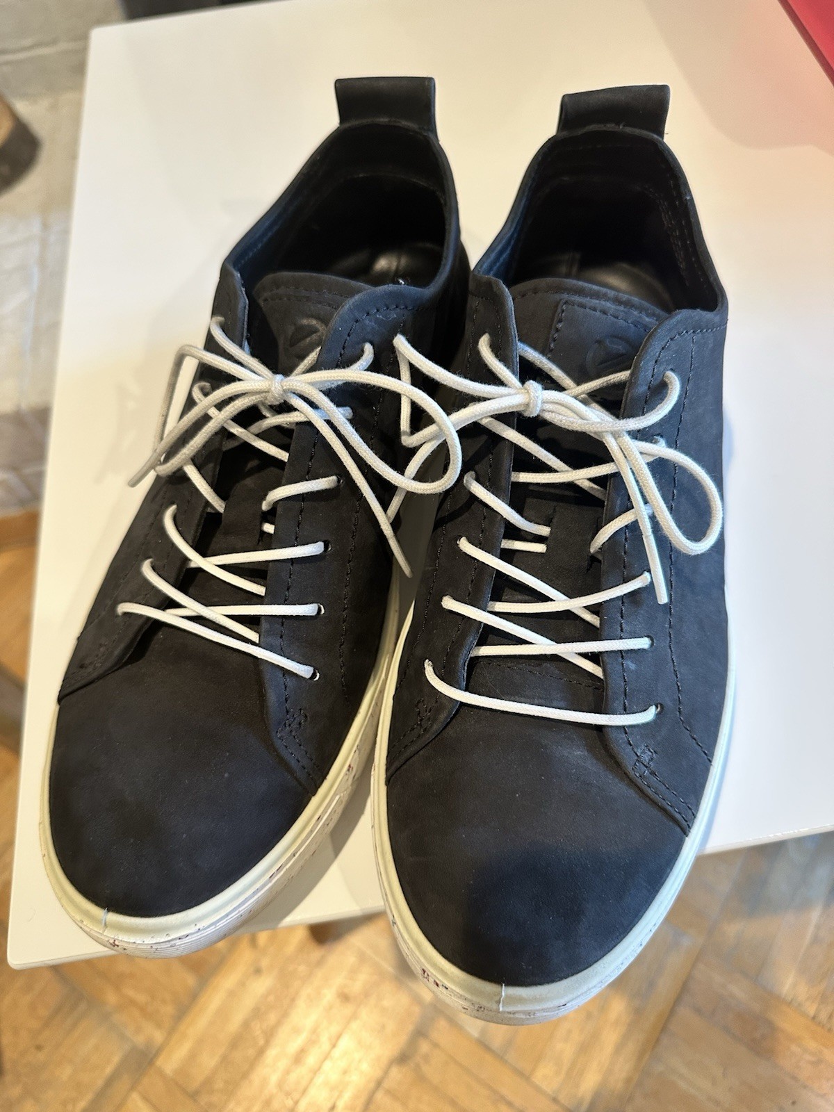 Ecco Men's Street Tray Tech Black Suede Sneaker US 5 … - Gem