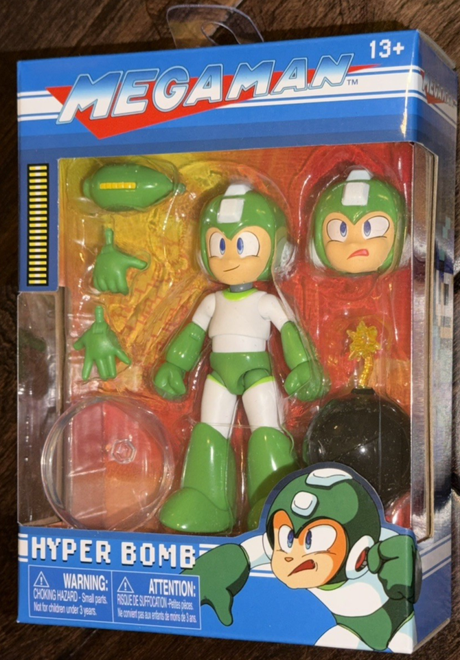 Jada Mega Man 6 Action Figure Lot Set Elec Cut Ice Fire Hyper Bomb ...