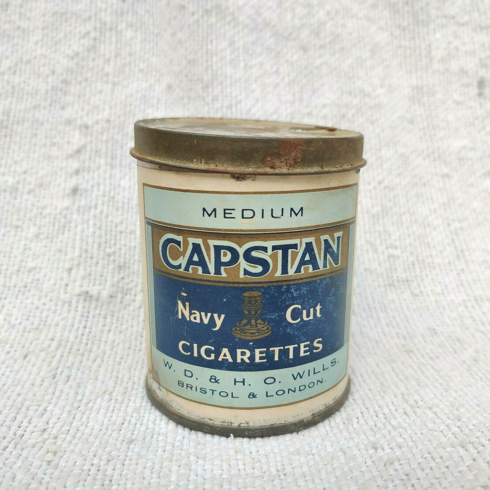 1940s Vintage Wills Capstan Navy Cut Cigarette Advertising Tin Box ...
