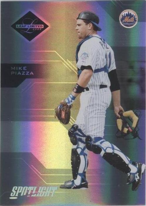 2005 Leaf Limited - Mike Piazza #100 Spotlight Silver Serial Numbered ...