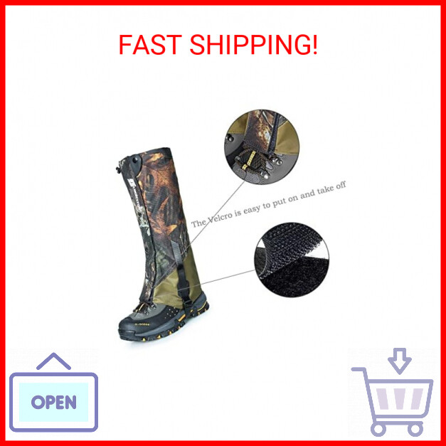 Camouflage Hiking Gaiters,Snake Gaiters for Men, Boot Gators Waterproof ...