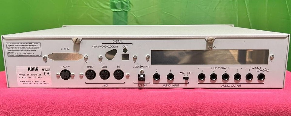 KORG TRITON RACK Sound Module Synth Synthesizer Sampler Used Tested | eBay