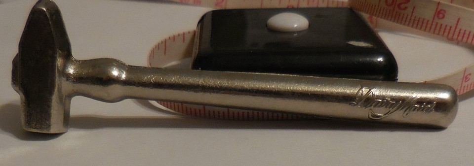 1 Dairy Maid Small Hard Rock Toffee Candy Hammer Minature Sledge Chrome ...