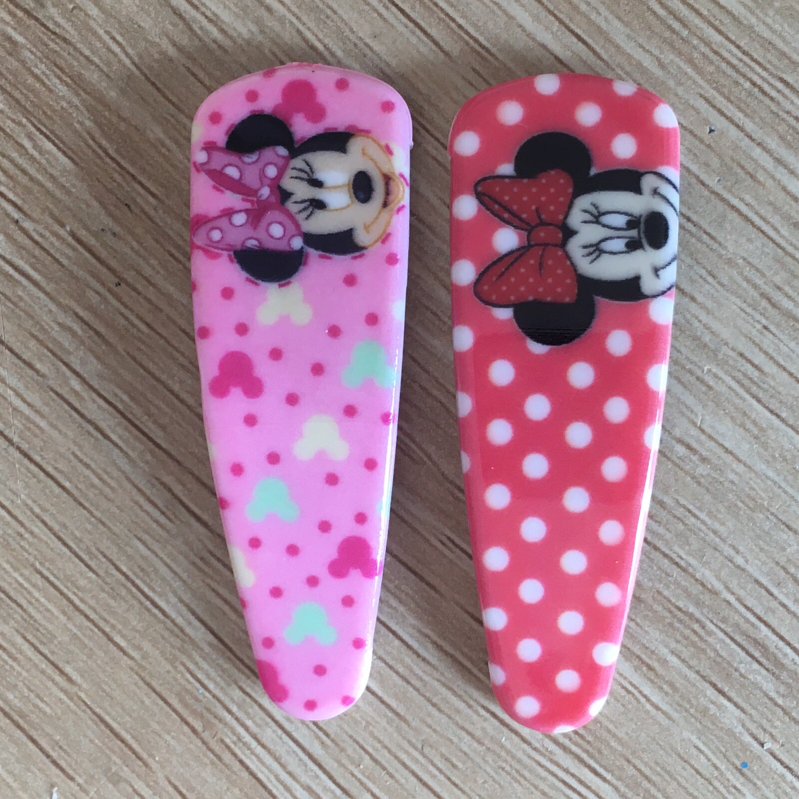Girls 4 Pairs Wafer Minnie Mouse Disney Hair Clips Hair Pins, Hair ...