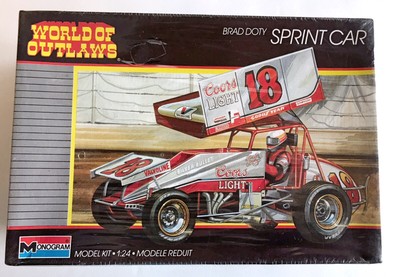Unopened Monogram World of Outlaws Brad Doty Sprint Car - 1:24 Model ...