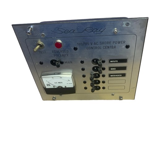 Sea Ray Sundancer Boat 110 115 V AC Shore Power control switch board ...