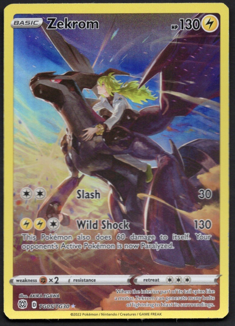 Zekrom & N TG05/TG30 Brilliant Stars Trainer Gallery NM Ultra Rare ...