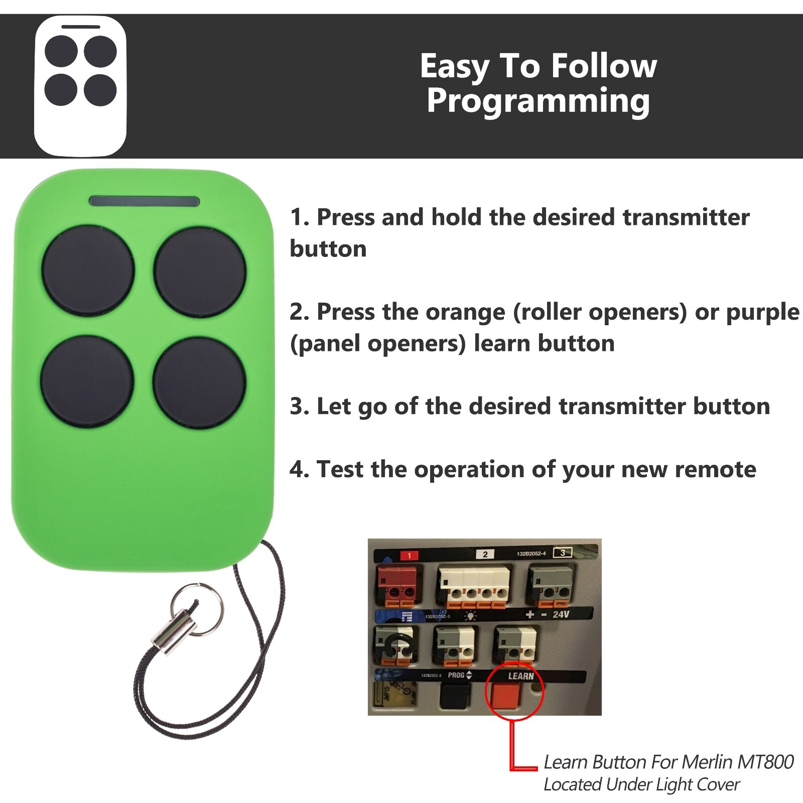 Brand New Chamberlain Merlin Garage Door Remote Control C945 Genuine ...