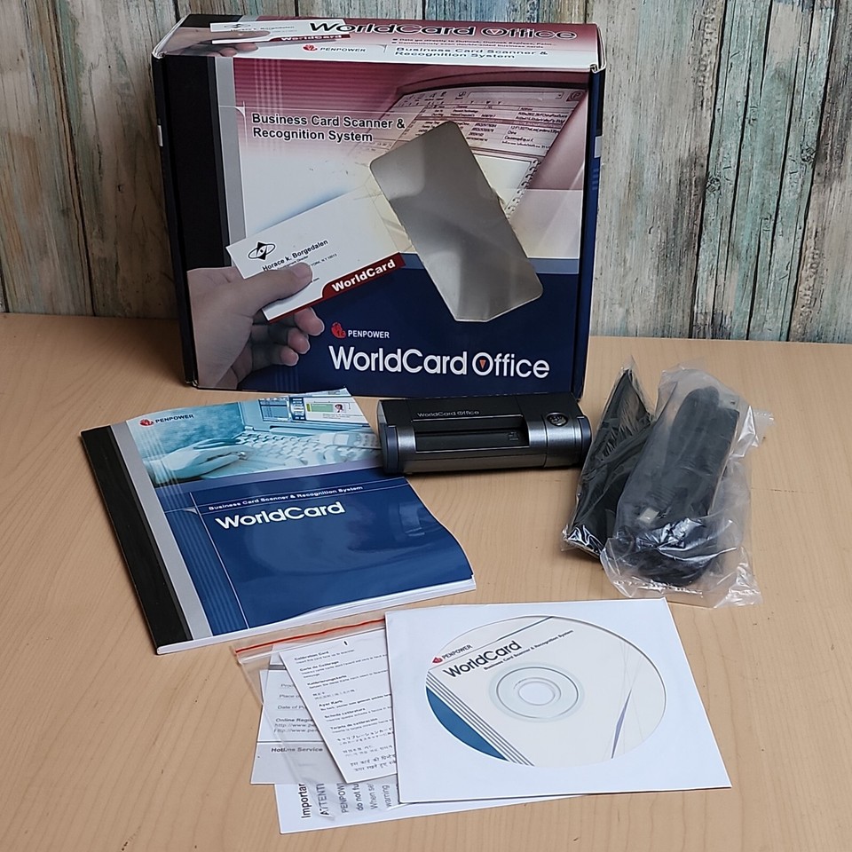 Penpower Worldcard Office Business Card Scanner & Recognition System | eBay