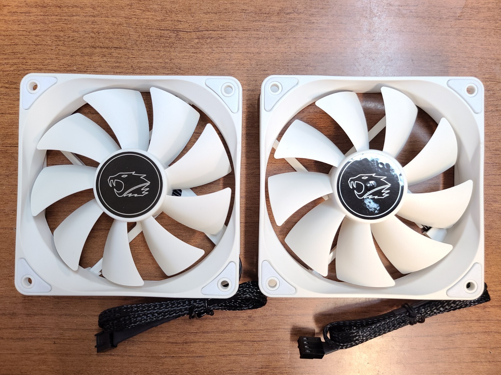 (LOT OF 2) NEW GAMING iBUYPOWER DESKTOP WHITE CASE COOLING FAN DC 12V 0 ...