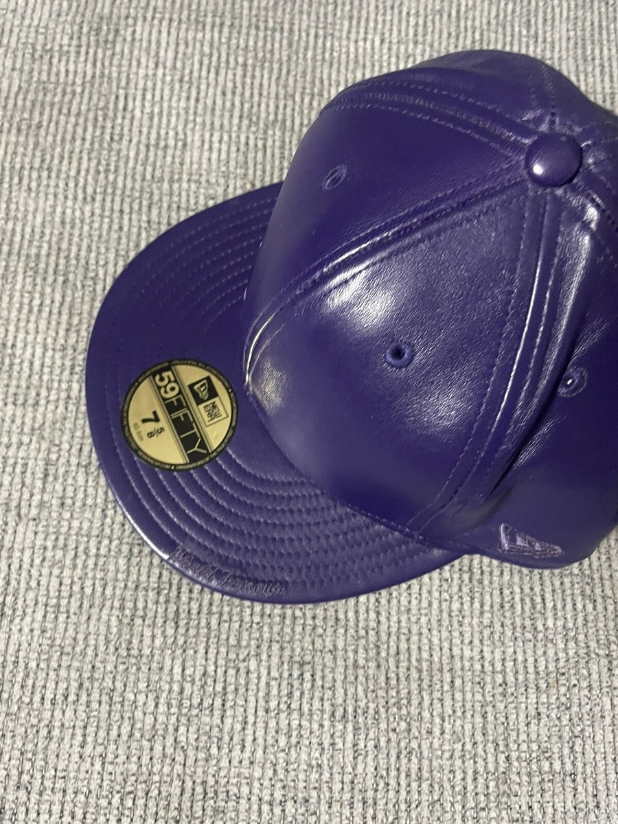 2007 VINTAGE PURPLE SUPREME LEATHER SIDE BOX LOGO NEW ERA 2007 VINTAGE PURPLE SUPREME LEATHER SIDE BOX LOGO NEW ERA
