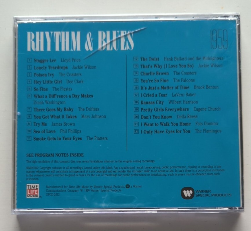 Time Life Music - Rhythm & Blues 1959 CD- 22 Tracks - Brand New ...
