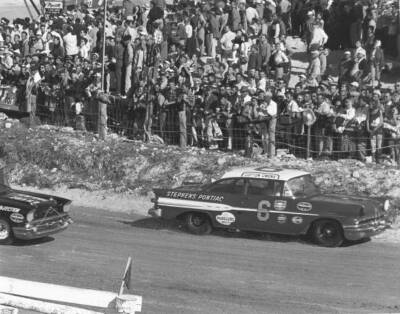 1957 Cotton Owens way victory driving Ray Nichels Pontiac NASCAR - Old ...