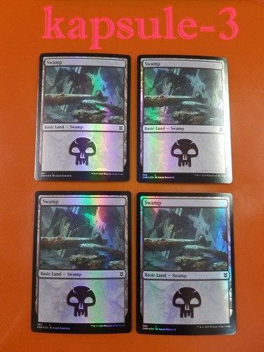 4x Swamp (#382) | FOIL Basic Land | Zendikar Rising | MTG Magic Cards ...