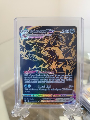 Eternatus VMAX Pokemon Shining Fates Gold Full Art Secret Rare Mint ...