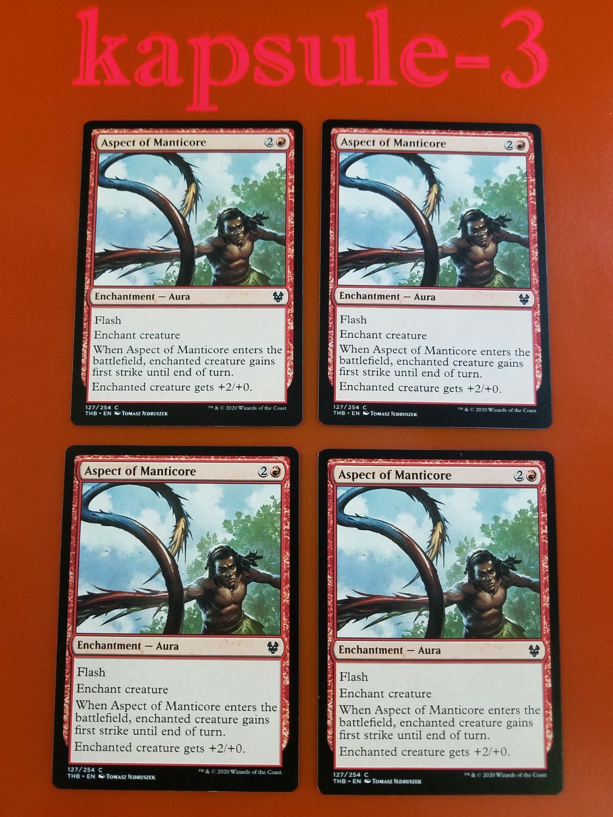 4x Aspect of Manticore | Theros Beyond Death | MTG Magic Cards | eBay