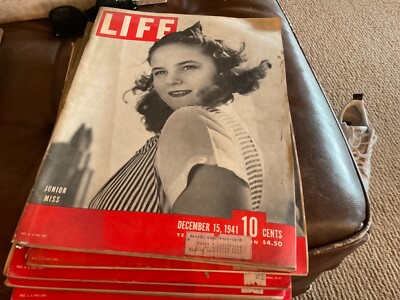 LIFE MAGAZINE DECEMBER 15, 1941, WWII PEARL HARBOR JUNIOR MISS ...