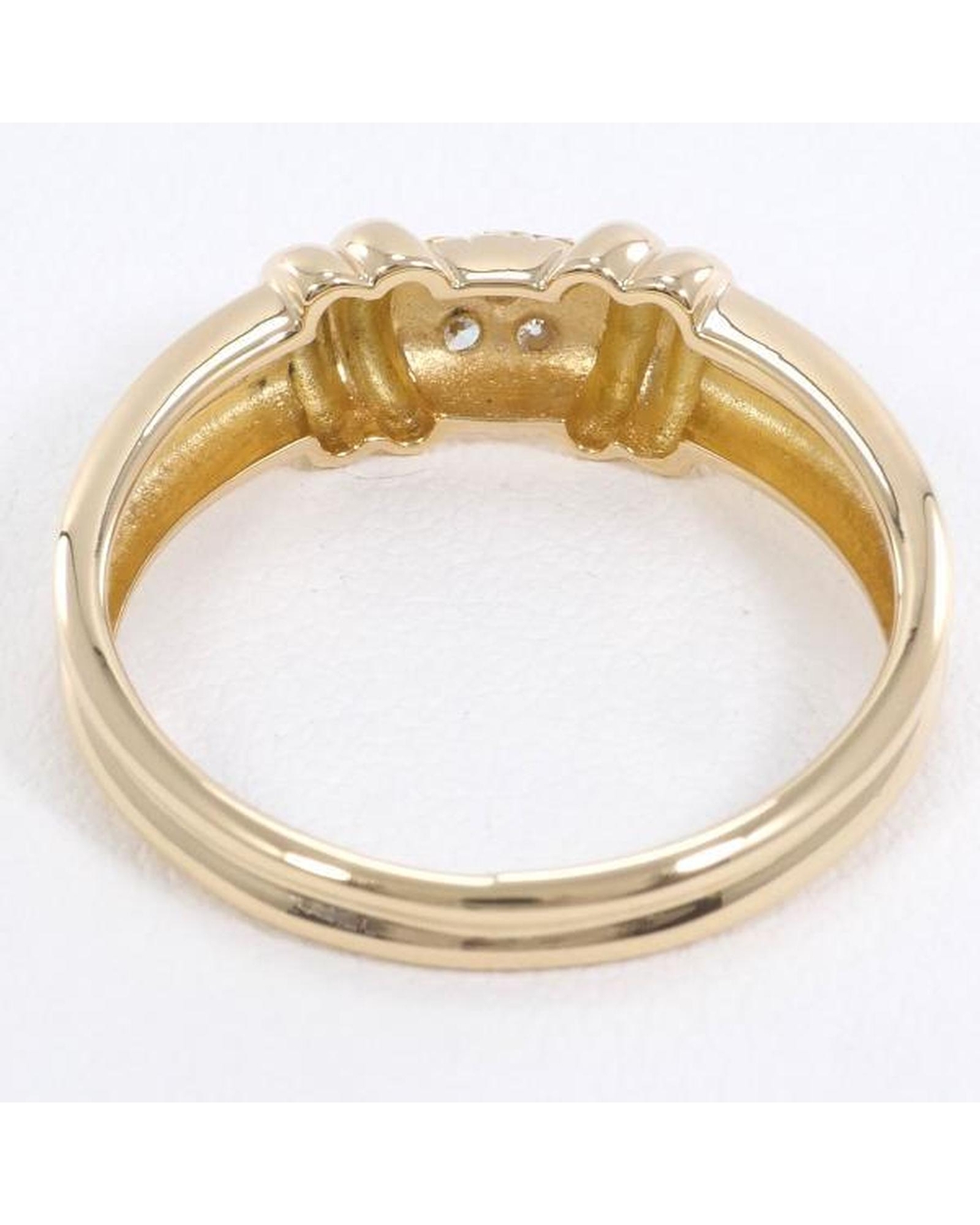 Pre Loved Other 18K Gold Diamond Scroll Ring - Rings | eBay
