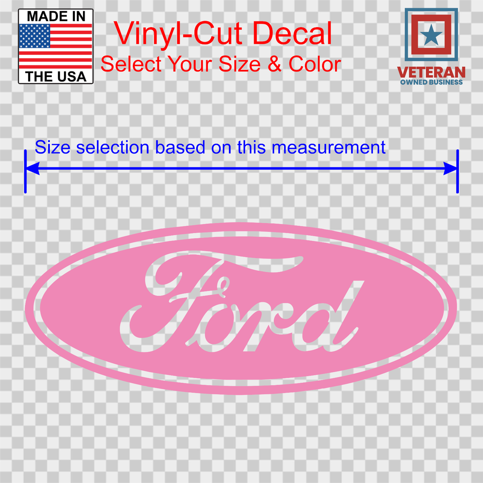 Ford Oval Vinyl Decal – Classic & Muscle Car/Truck Sticker, F-Series ...