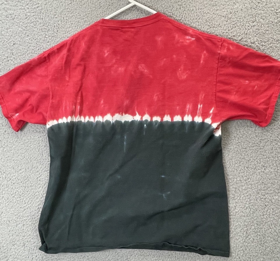 Vintage Detroit Red Wings T Shirt Liquid Blue Tag Red Black Tie Dye ...