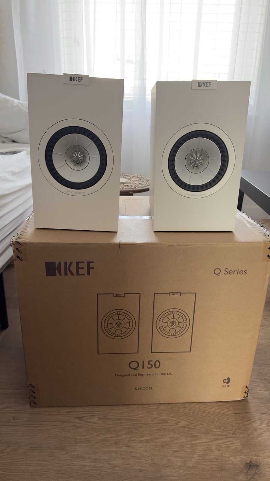 KEF Q150 Speakers - White (SP3958) - Excellent condition with box | eBay UK
