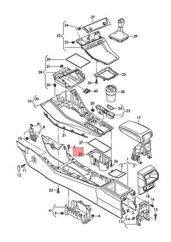 Genuine AUDI Q3 RSQ3 F3B F3N Drinks Holder Soul Black 83A8625334PK | eBay