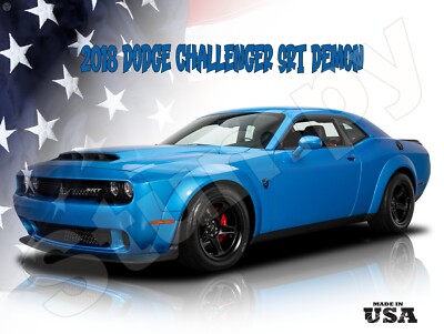 2018 Dodge Challenger SRT Demon Metal Sign 9" x 12" or 12" x 16" | eBay