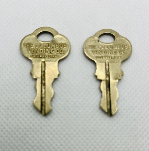 2 Original Columbus E303 Vending Keys for GG Barrel Lock Peanut Gumball ...