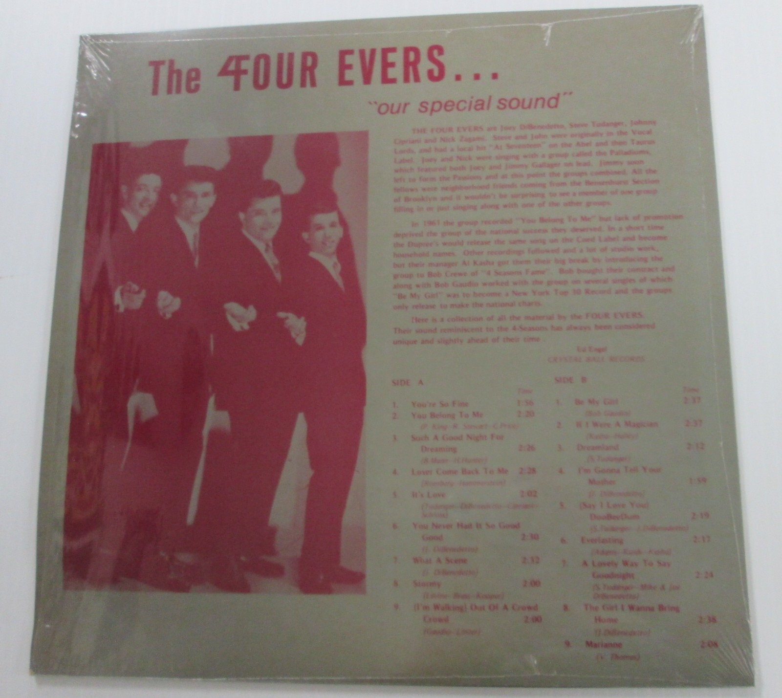 The 4 Evers FOUR EVERS Our Special Sound LP MINT- Pink Wax Doowop mc 738 | eBay