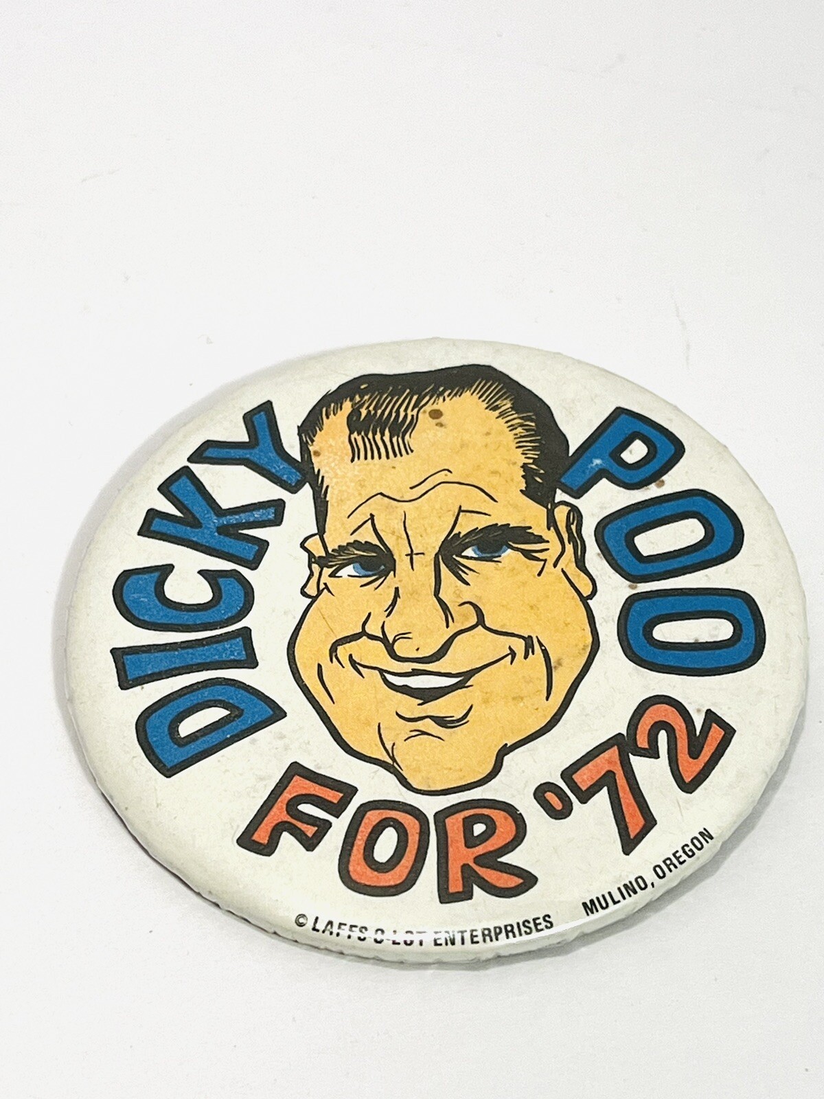 Dickie Poo for '72 Richard Nixon Pinback Button President Presidential ...