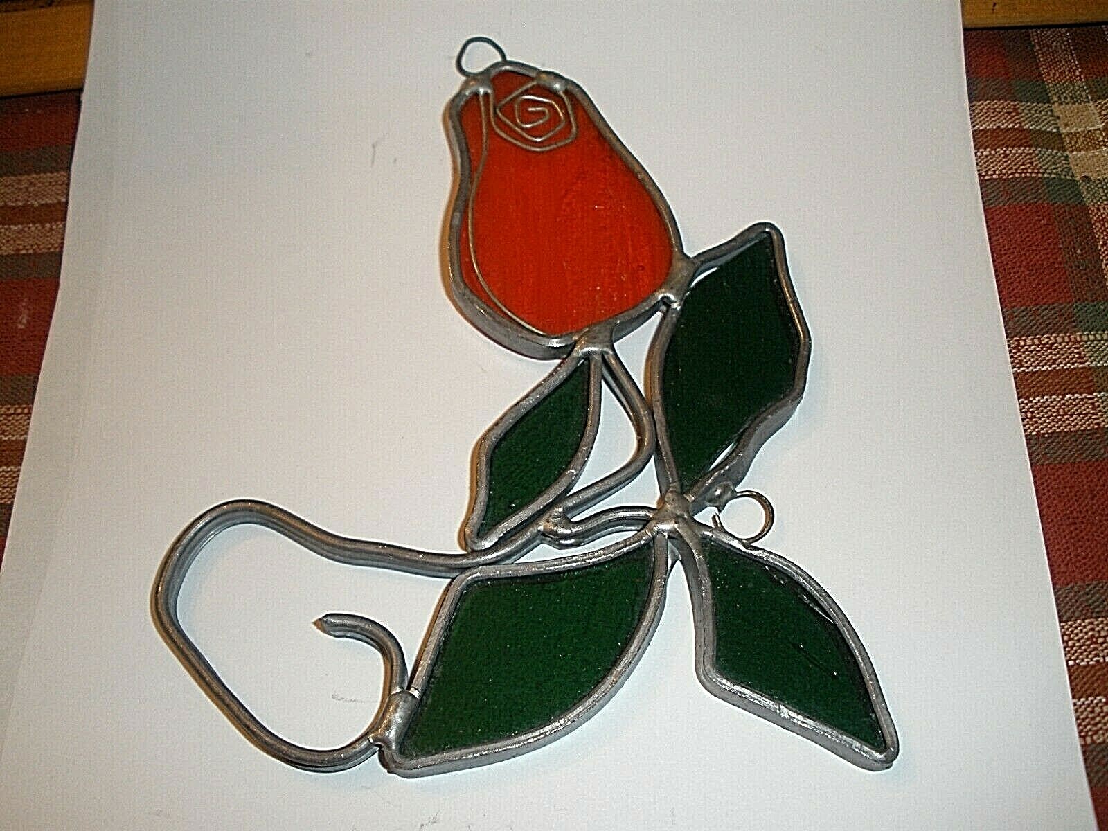 Vintage Suncatcher ROSE 6" TALL | eBay