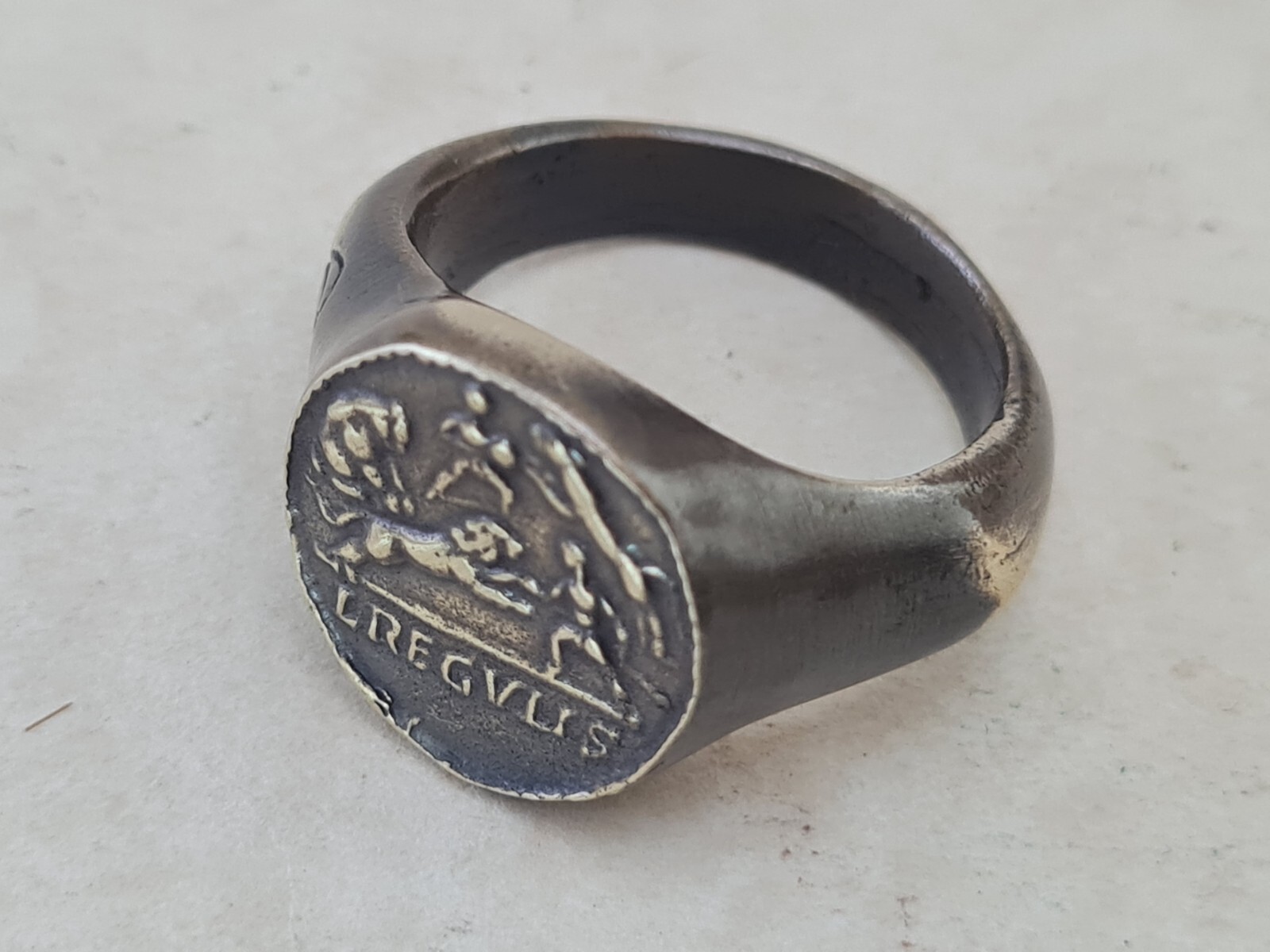 Gladiator Legio SPQR ring Roman Style Handmade Bronze Vintage Antique ...