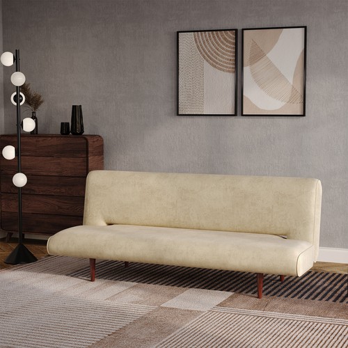 3 Seater Click Clack Sofa Bed Fabric Recliner Living Room Sofa Couch w ...
