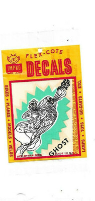 Vintage IMPKO flex-cote water decal Ghost motorcycle Rat Rod | eBay ...