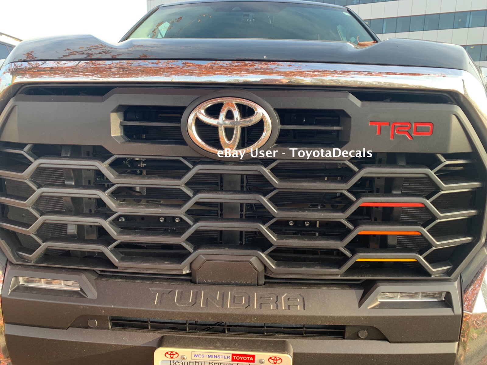 2022 Toyota Tundra TRD Indent and Heritage Front Grill Decals | Graphic
