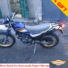 For Kawasaki KL250 Super sherpa rear rack for soft bags cases, Bonus | eBay