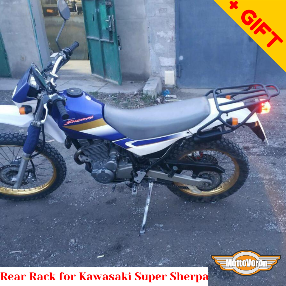 For Kawasaki KL250 Super sherpa rear rack for soft bags cases, Bonus | eBay