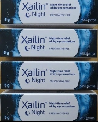 4 x Xailin Night Lubricating Eye Ointment Tube 5G FREE POSTAGE | eBay UK