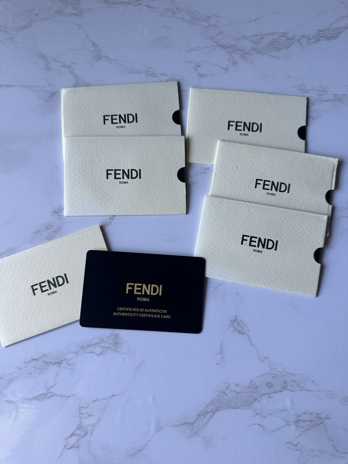 FENDI Authenticity Certificate Card with Holograms Envelope LOT OF 6 | eBay