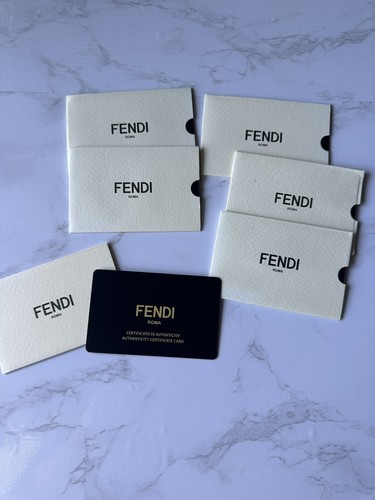 FENDI Authenticity Certificate Card with Holograms Envelope LOT OF 6 | eBay