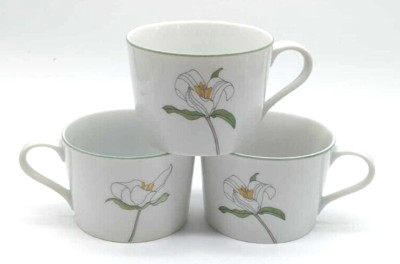3 Tea Cups TRILLIUM Block Spal Watercolors Mary Lou Goertzen Wild ...