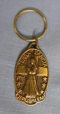 Terra Sancta Jerusalem Religion Brass Key Ring Blessings From The ...