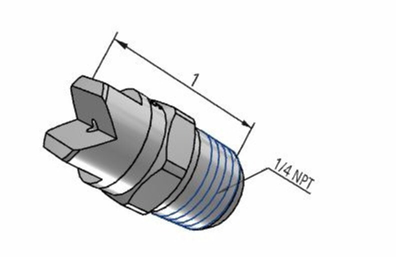 Spraying Systems VeeJet H1/4U-SS6510 FLAT PATTERN SPRAY NOZZLE ...