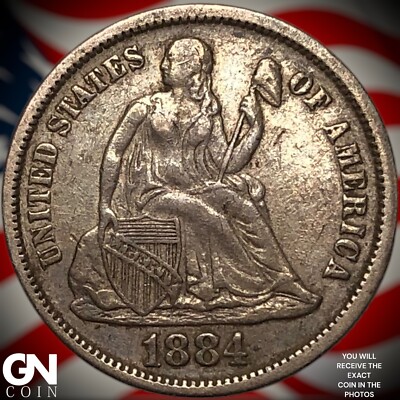 1884 Seated Liberty Dime Y6911 | eBay