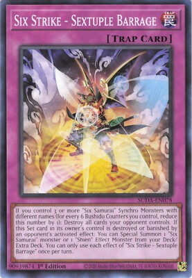 Yugioh! Six Strike - Sextuple Barrage - SUDA-EN078 - Common - 1st ...