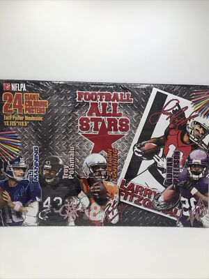 SEALED FOOTBALL ALL STARS 24 GIANT COLORING POSTERS NFLPA IRC | eBay