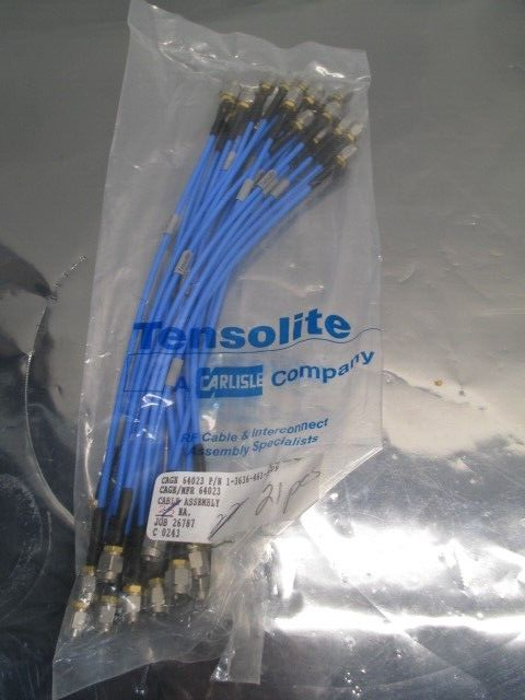 21 Carlisle Tensolite 1-3636-461-5209 Male RF Coaxial Cable Assy ...