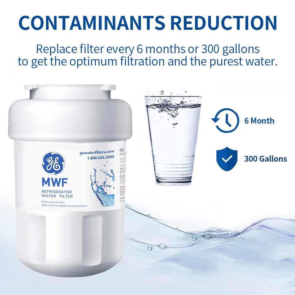 4 packs GE MWF 46-9991 GWF smartWater MWFP GWF Refrigerator water ...